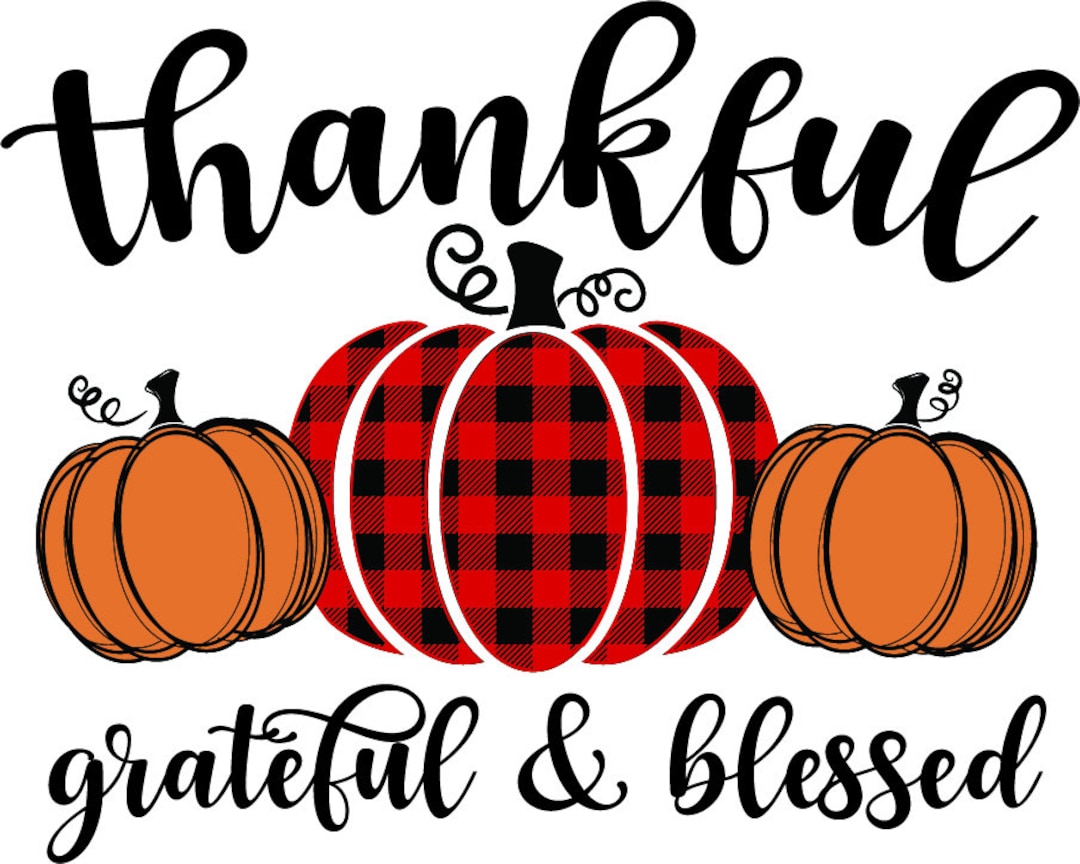 Thankful, Grateful, & Blessed, Happy Fall Y'all Png, Fall Sublimation ...