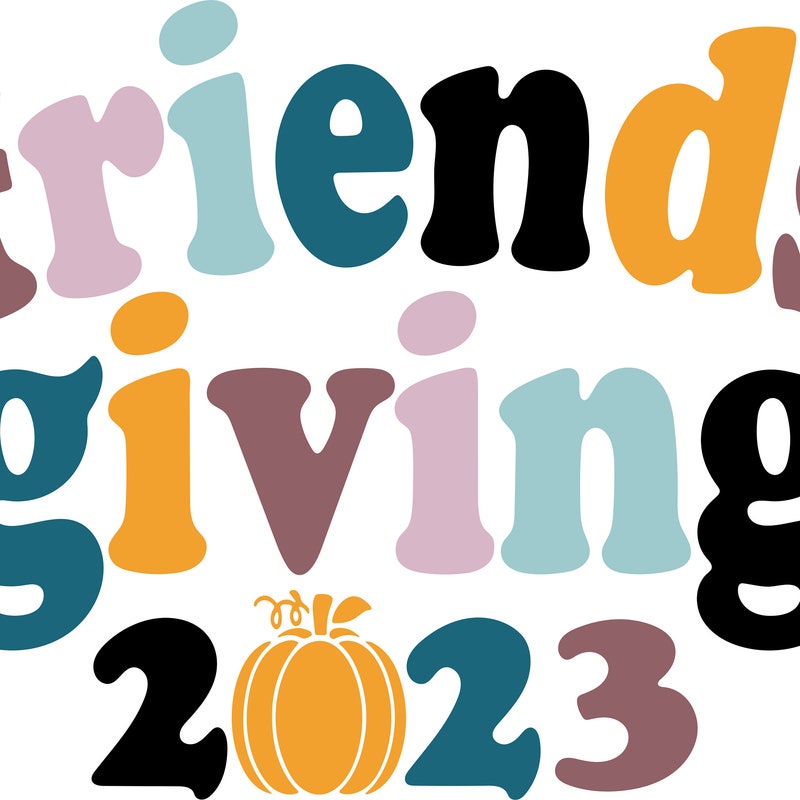 Friendsgiving Svg - Etsy