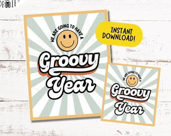 Printable Vibrant Back to School Welcome Tags Printable Retro Theme ...