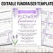 Editable Mother's Day Flower Fundraiser Flyer Template | Printable ...