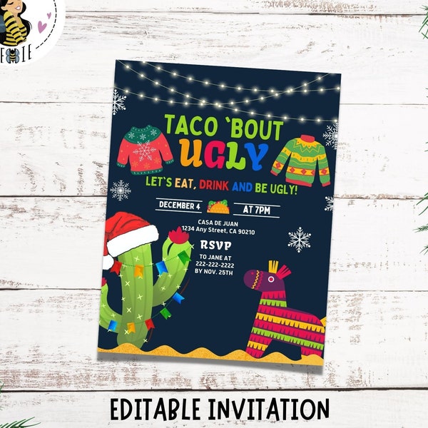 Spanish Christmas Party Invitation - Etsy