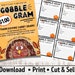 Thanksgiving Gobble Gram Download Candy Grams for School Fundraiser ...