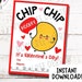 Printable Valentine Chip Labels Valentines for Chips Kids - Etsy