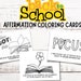 Printable Back to School Theme Affirmations School Theme Coloring Cards ...