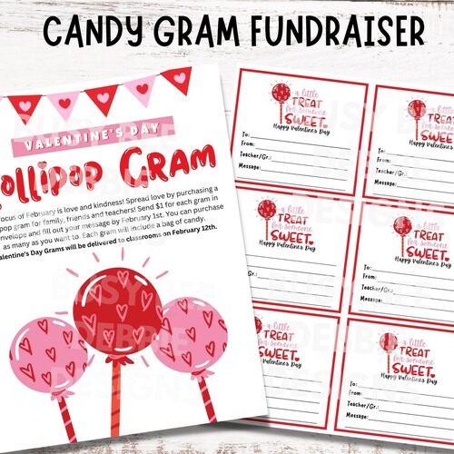 Valentine's Day Flower Gram Flyer Editable - Etsy