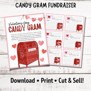 Editable Valentine's Day Candy Gram Flyer Printable - Etsy