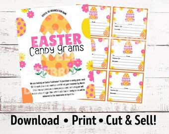 Editable Halloween Candy Gram Fundraiser Flyer Halloween - Etsy
