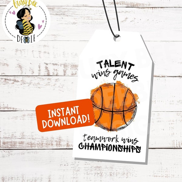 Basketball Treat Tags - Etsy