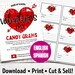 Editable Valentine's Day Lollipop Gram Valentine's - Etsy