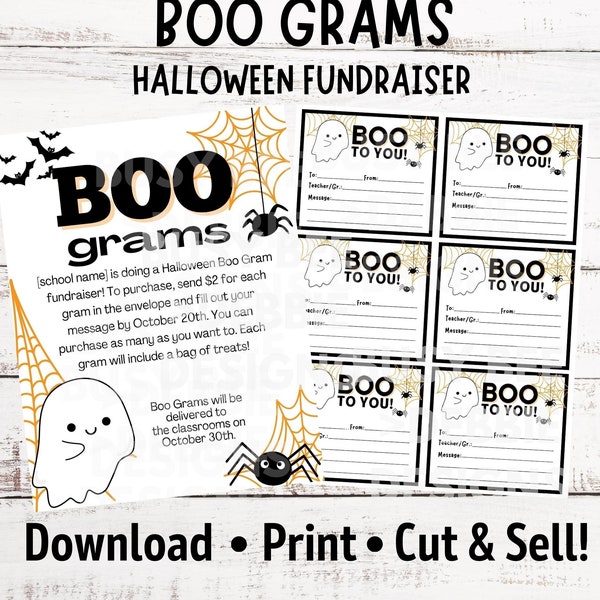 Boo Gram Cards - Etsy