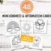 Mini Kindness Cards to Color Affirmation Cards Printable Kindness Cards ...