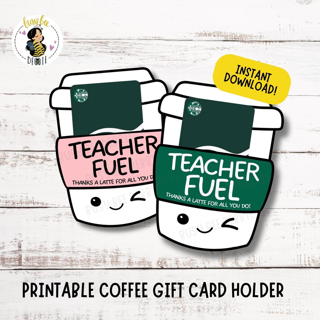 Coffee Teacher Gift Printable | Teacher Appreciation, Staff Gift ...