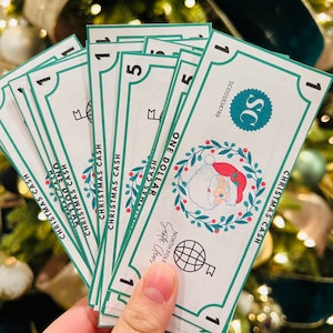 North Pole Printable Money | Santa Christmas Money | Christmas Cash for ...