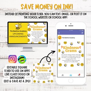 Editable Kindness Fundraiser Flyer Template | Kindness Day or Week ...