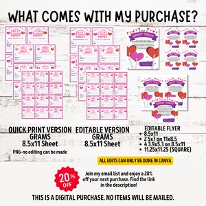 Valentine's Day Lollipop Fundraiser Flyer | Sweet Treats | Valentine's ...