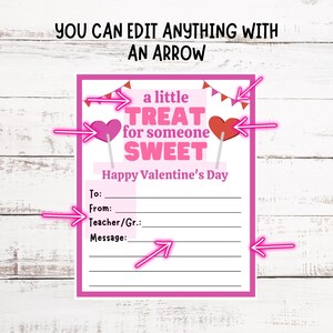 Valentine's Day Lollipop Fundraiser Flyer | Sweet Treats | Valentine's ...