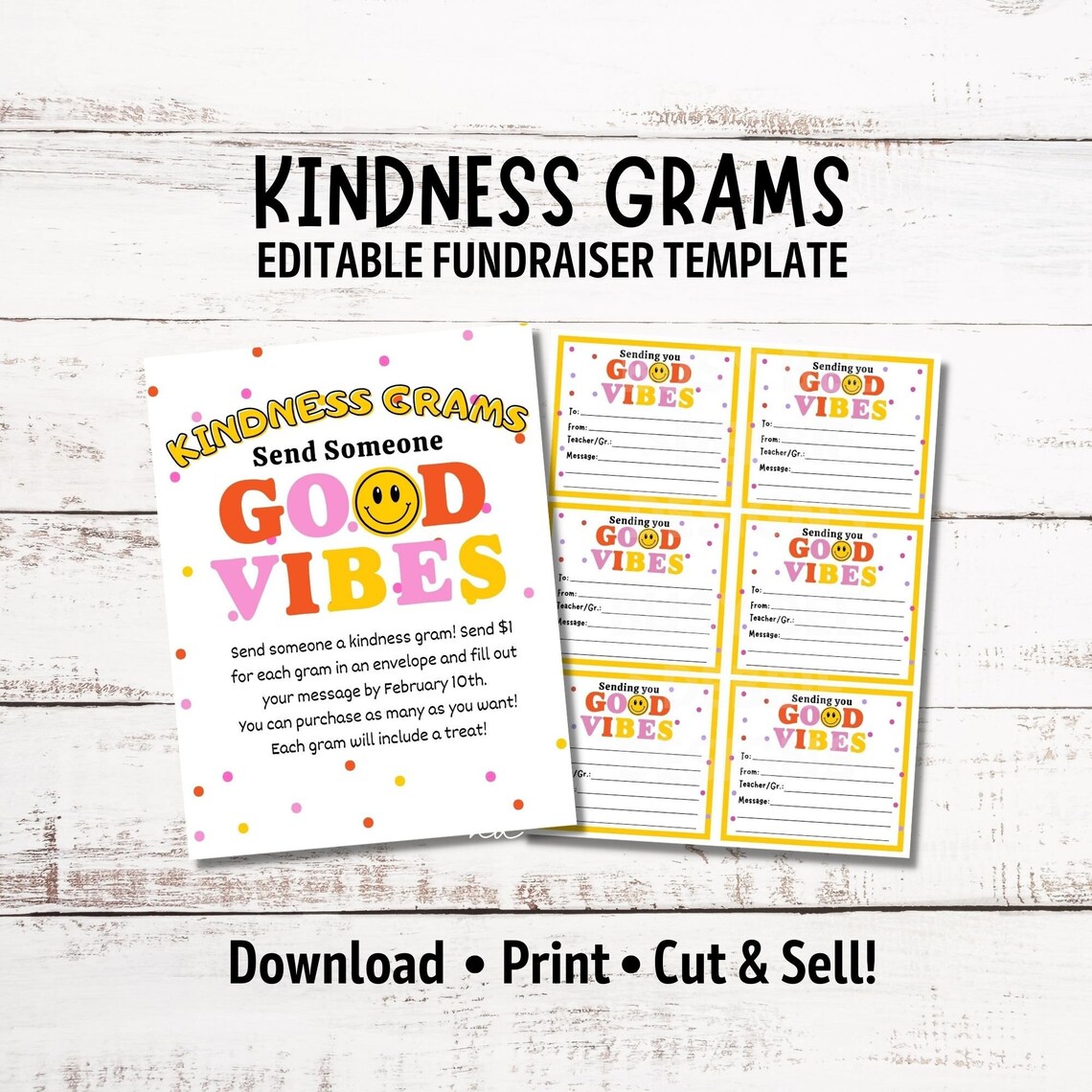 Valentines Day Candy Grams | Kindness Grams for Fundraisers for ...