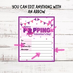 Valentine's Day Ring Pop Fundraiser Flyer Template | Valentine's Day ...