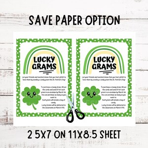 Lucky Gram Fundraiser Template for St. Patrick's Day Editable Candy ...