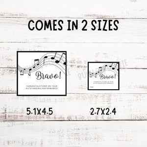 Printable Music Theme Gift Tags Tags for Music Recital, Music Teacher ...