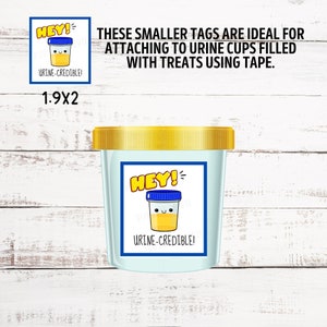 Printable Urine Gift Tags | Cards for Doctor, Nurse,urologist ...