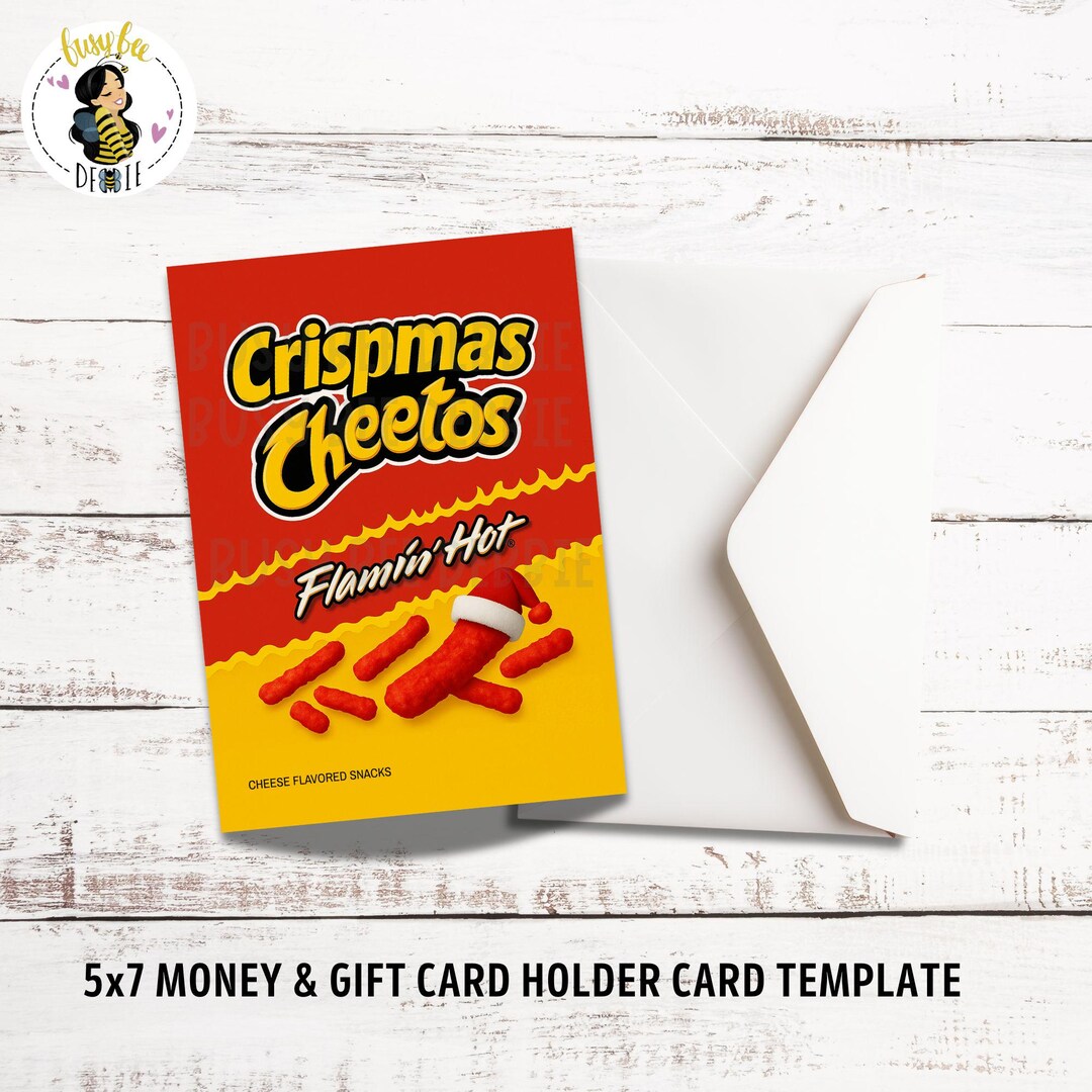 Printable Hot Cheetos Chip Bag | Money and Gift Card Holder Card ...