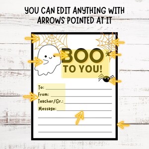 Editable Boo Grams Fundraiser Flyer Halloween Candy Gram Fundraiser ...