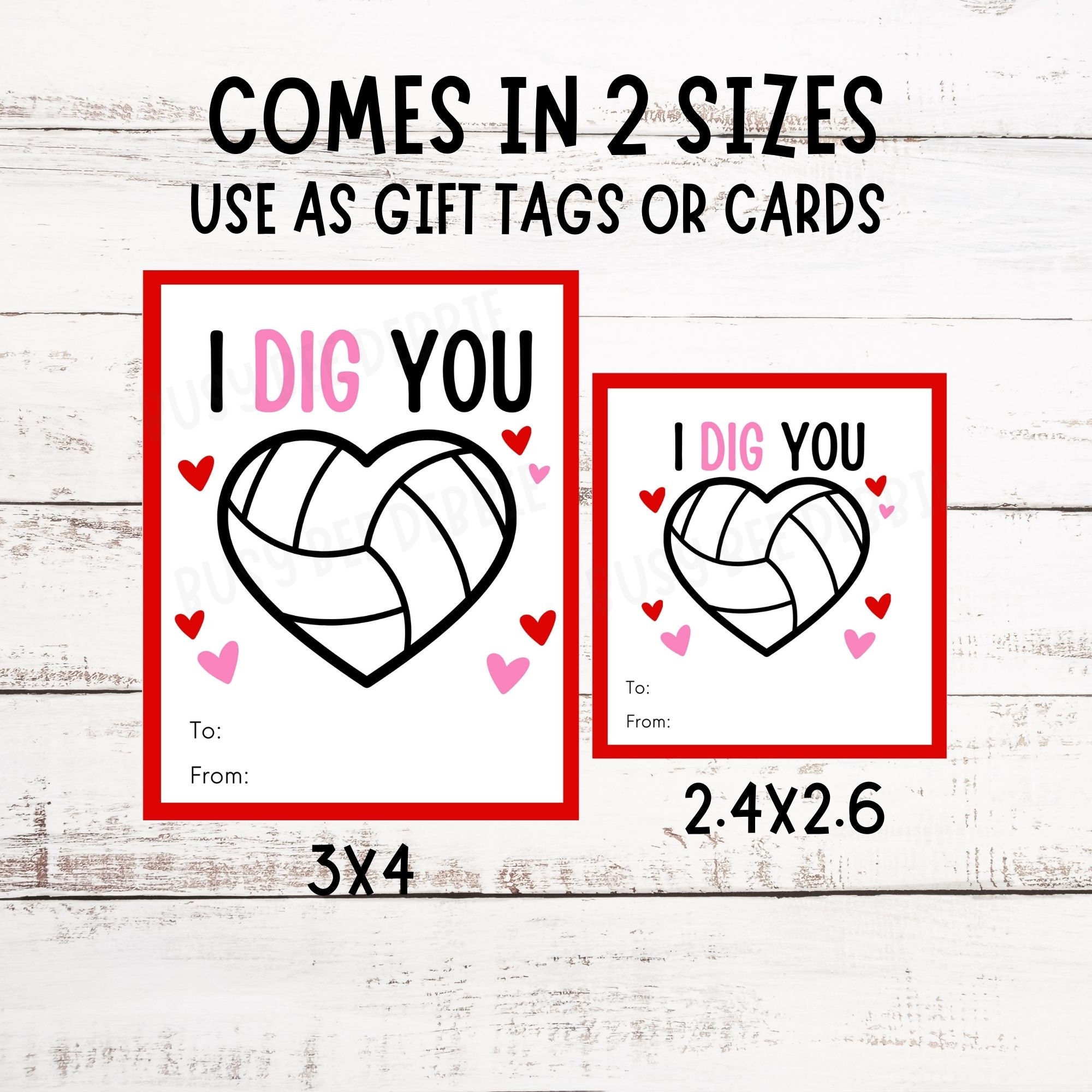 Volleyball Printable Valentine's Day Cards | Valentine Kids Sports ...