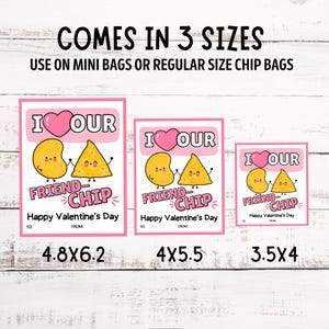 Potato Chips Valentine Cards, Classroom Valentine's Day Cards, Class ...