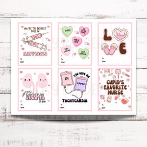 Printable Nurse Gift Tags Funny Medical Cards for Valentine's Day Gifts ...