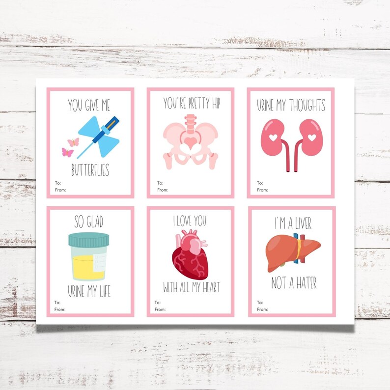 Funny Medical Valentine's Day Cards Medical Pun - Etsy