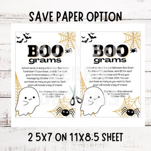Editable Boo Grams Fundraiser Flyer Halloween Candy Gram Fundraiser ...