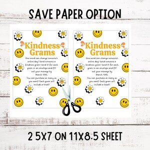 Editable Kindness Fundraiser Flyer Template Kindness Day or Week Candy ...