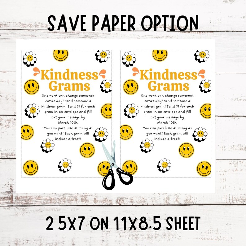 Editable Kindness Fundraiser Flyer Template | Kindness Day or Week ...