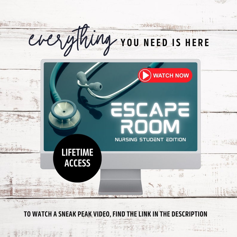 Student Nurse Escape Room | Editable Game Template | Escape Room for ...