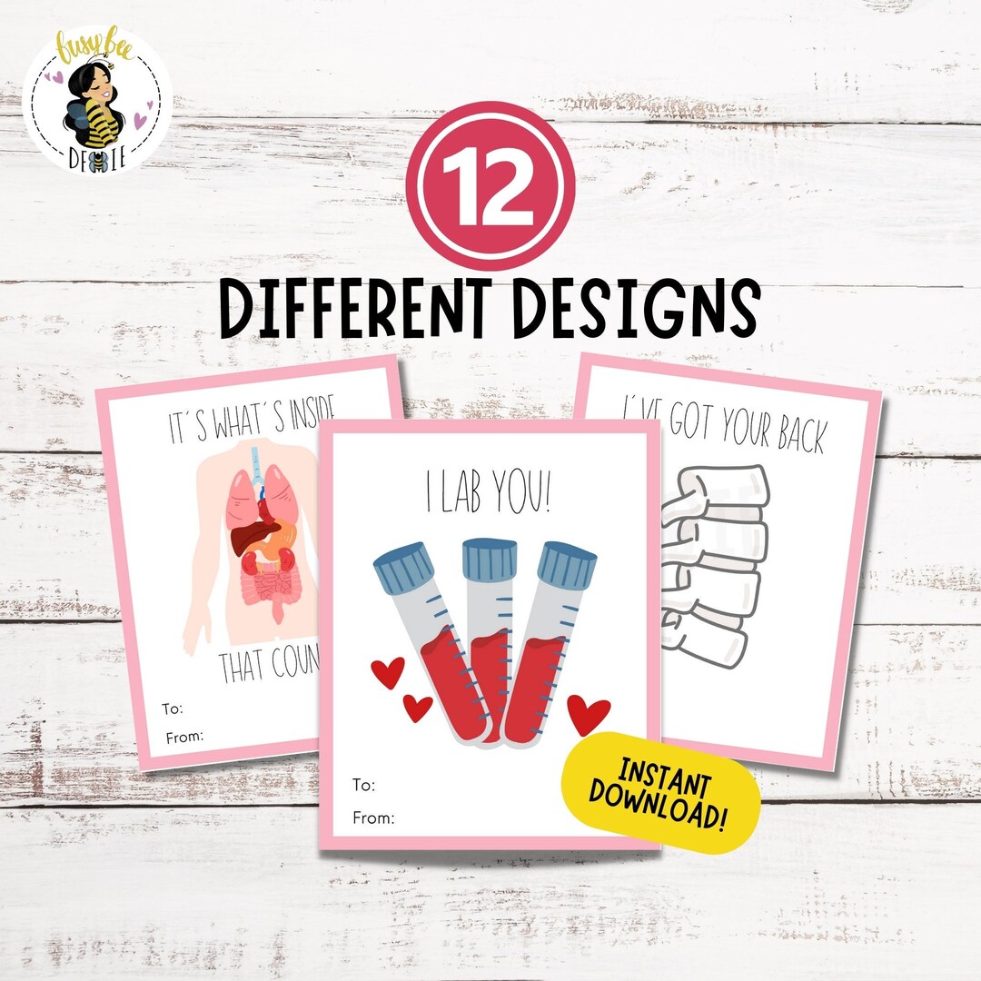 Medical Puns Healthcare Valentine Cards for Doctor, Nurses, Student ...