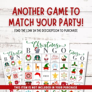 White Elephant Gift Exchange Printable Numbers | Editable Download for ...