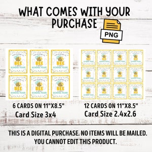 Bee Back to School Gift Tag First Day of School Gifts Going to Bee A ...