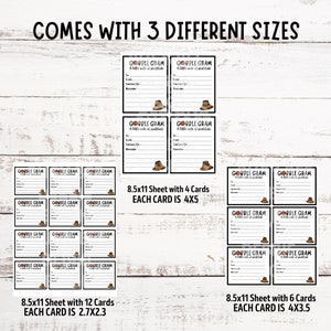 Thanksgiving Gobble Gram Download | Candy Grams for School Fundraiser ...