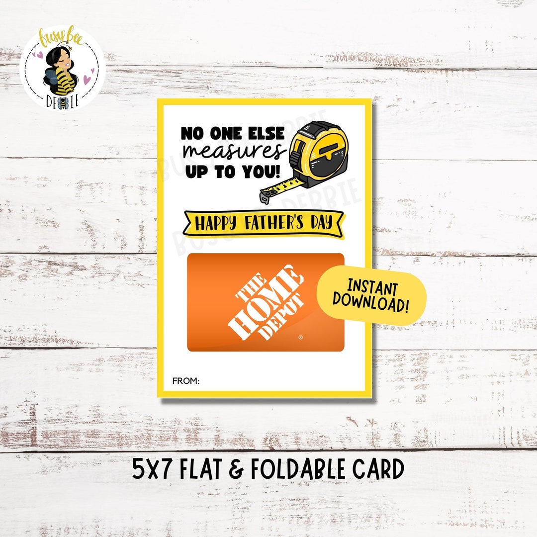 Father's Day Card - No One Measures up | Father's Day Gift Card Holder ...