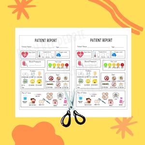 Doctors and Nurses Pretend Play | Patient Report Sheet | Medical Form ...