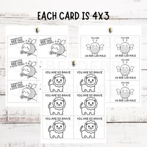 Single Page Kindness Cards to Color | Printable Positivity Cards ...