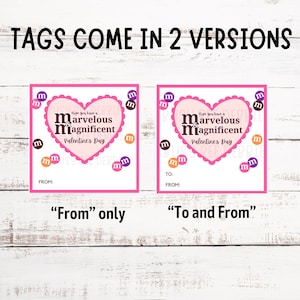 Printable M&M Candy Gift Tag | Valentine's Day Gifts for Teachers ...