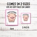 Pig Pun Valentine's Day Printable Cards Kids Valentines Day Gifts Piggy ...
