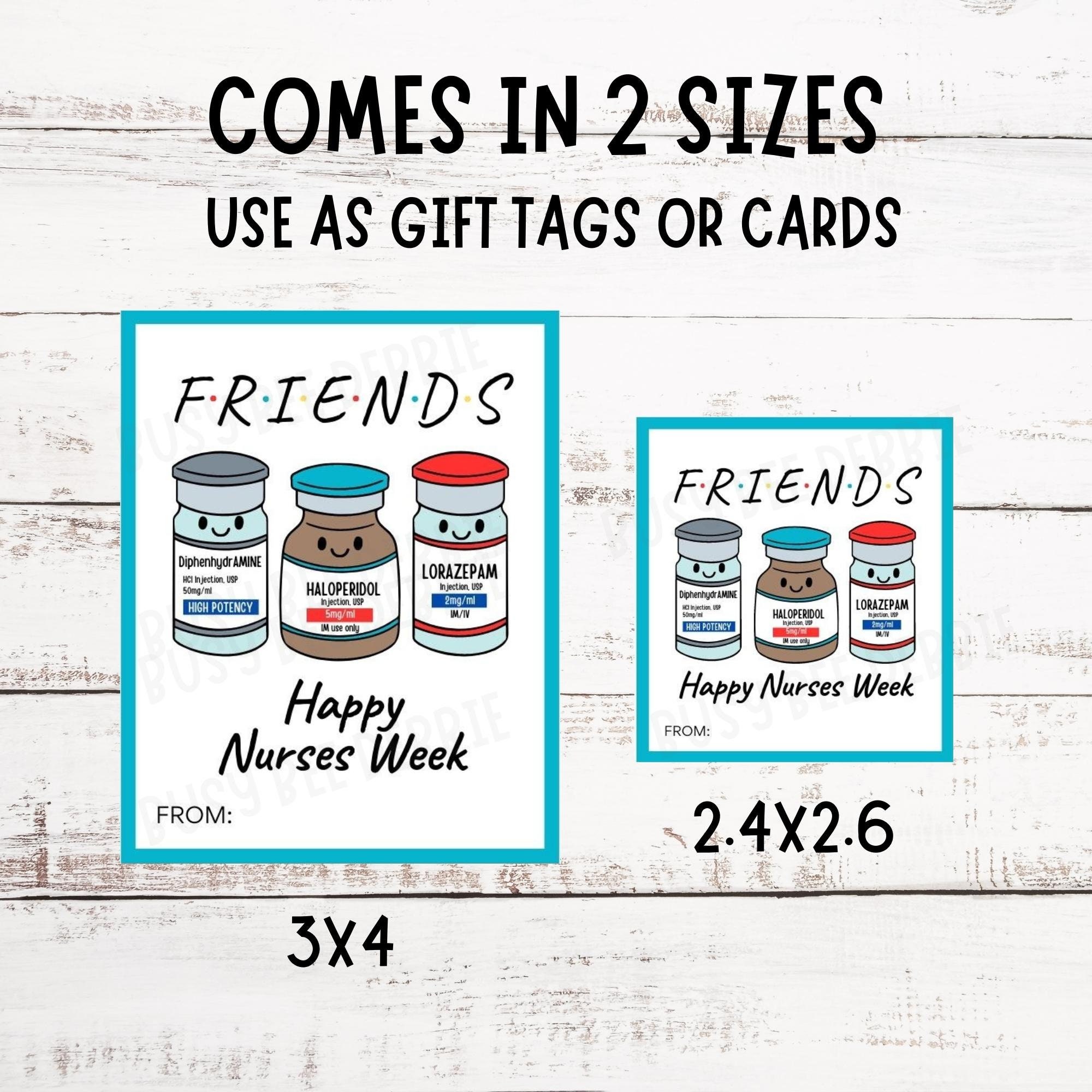 Nurse Friends Friends Nurse Gift Tags Funny RN Humor - Etsy