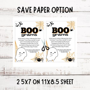 Editable Boo Grams Fundraiser Flyer | Halloween Candy Gram Fundraiser ...