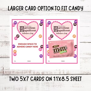 Printable M&M Candy Gift Tag | Valentine's Day Gifts for Teachers ...