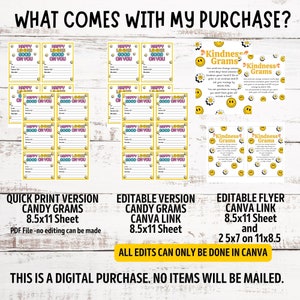 Editable Kindness Fundraiser Flyer Template Happy Looks Good - Etsy