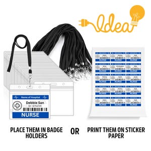 Editable ID Badge for Kids | Pretend Nurse Play | Medical Party ...