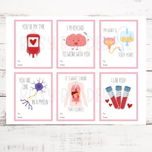 Medical Puns Healthcare Valentine Cards for Doctor, Nurses, Student ...